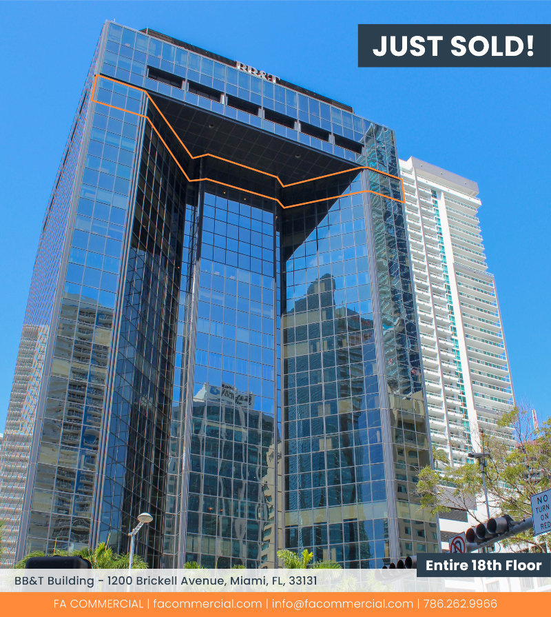 Just Sold: $3.3M Entire 18th Floor Office Condo at 1200 Brickell Ave ...